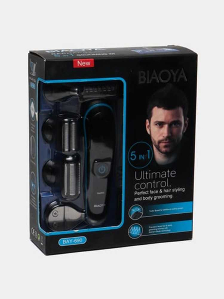 Триммер для носа и ушей-Триммер для бороды и усов BIAOYA BAY-690