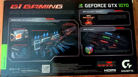 Gigabyte GeForce GTX 1070 G1 Gaming 8G из США c Аmazon