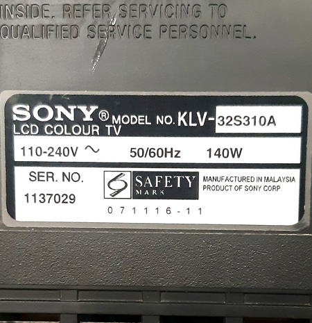 Телевизор  SONY 32 диагональ.  LCD.