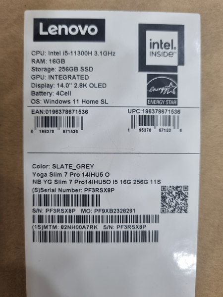 Ноутбук Lenovo Yoga Slim 7 Pro 14IHU5