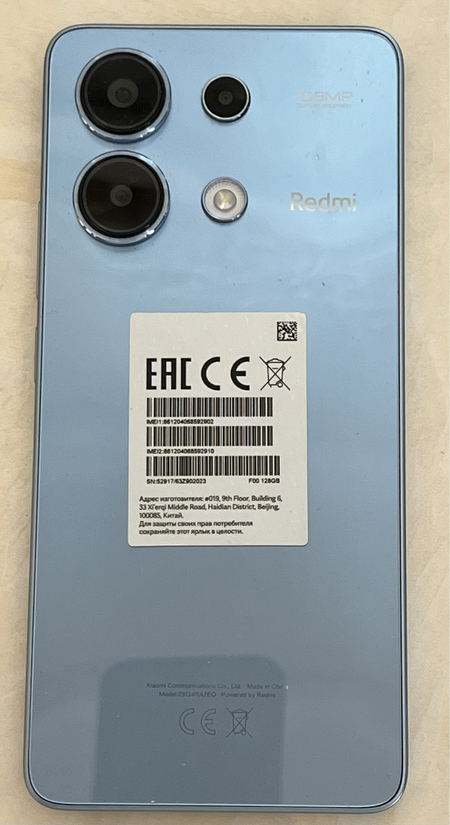 Note 13 xiaomi smartphone