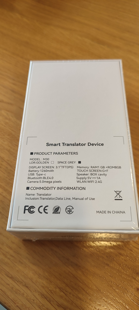 Карманный переводчик Smart translator device m30 space grey