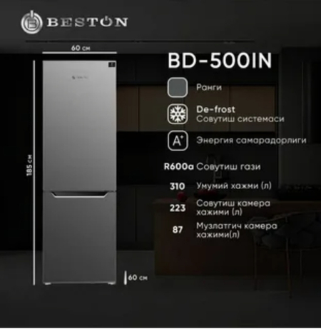Xolodelnik Beston BD-500IN muddatli tòlov asosida