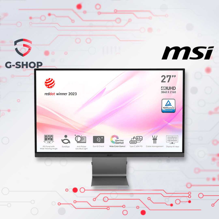 4K Серый бизнес монитор Monitor MSI Modern MD271UL 27
