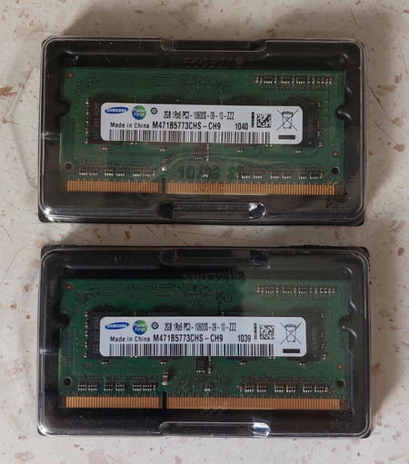 2 шт. DDR3 2Gb Samsung для ноутбука