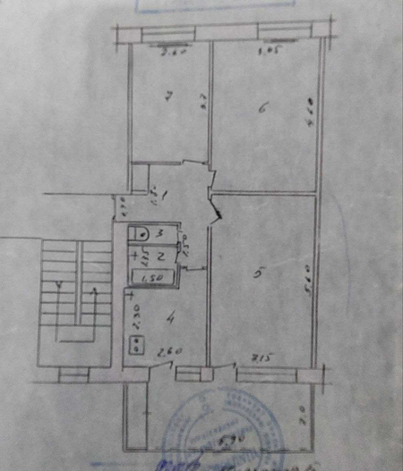 Продается квартира в центре 3/4/4. Ц - 6. Ориентир ЖК КАЗАХСТАН