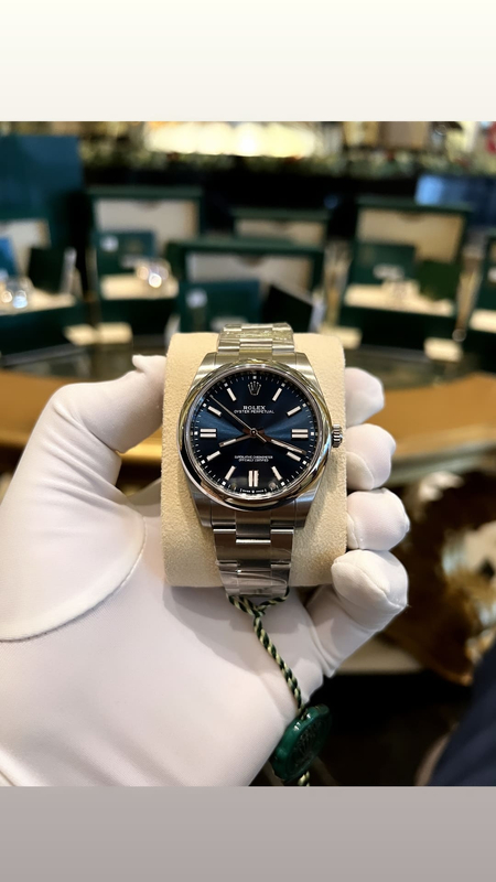 Оригинал Rolex Perpetual 41mm Blue