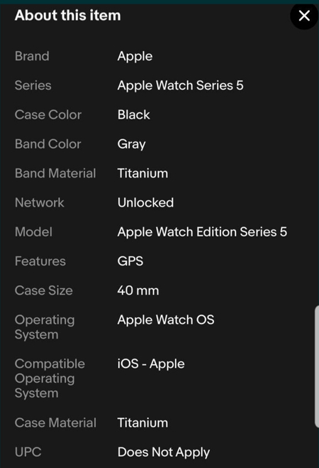 Apple Watch Nike Series 5, 44 mm