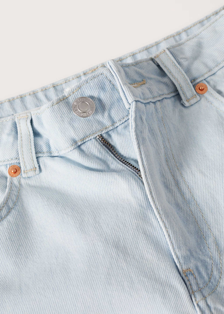 MANGO. Plus size. Шорты Mom-fit denim