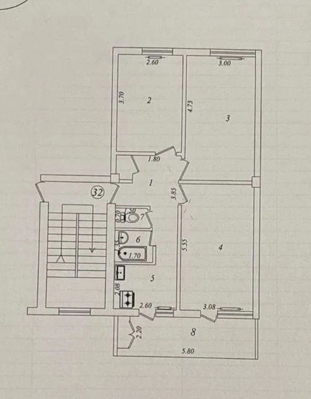 ^2×6 балкон 70м² Чиланзар 23 квартал 3/4/5 Ор.Ипотека банк Кирпичный