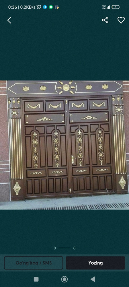 Sifatli  Arzon Darvozalar faqat bizda buyurtma asosida yasab beramiz