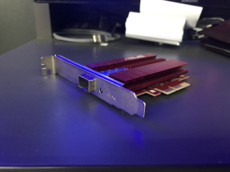 Сетевая карта ASUS [1 x 10Gb SFP+] PCIe x4 (XG-C100F)