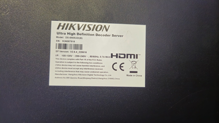 Hikvision DS6908UDI(B)