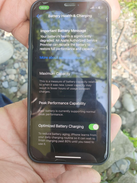 iPhone X 256GB xotira