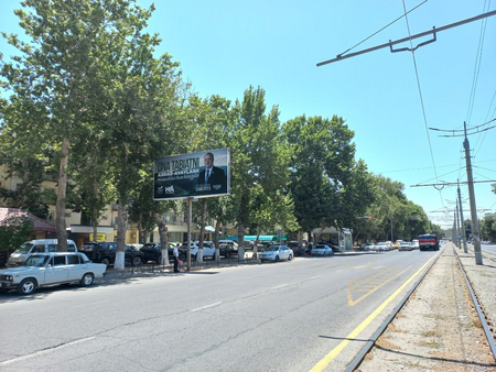 Samarqand bilbordlarida reklama Реклама билбордах на Самарканде