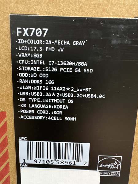 Почти новый Asus TuF 707 проц i9-13900H 16/512 RTX 4060-8 гб экран 2к