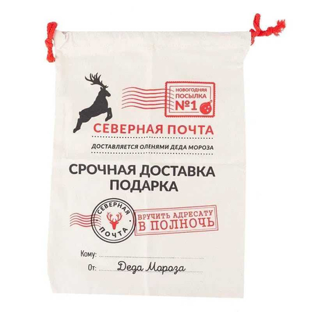 Подарочный мешок Северная почта