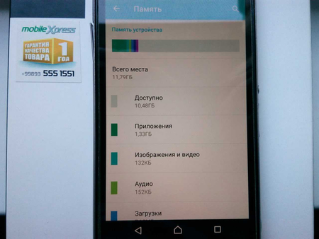 Sony Experia Z1 Android 5.1.1. Память 16Gb