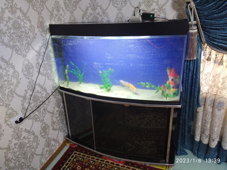 Akvarium noviy pochti ne ispolzovali. 200litr s tumbockoy