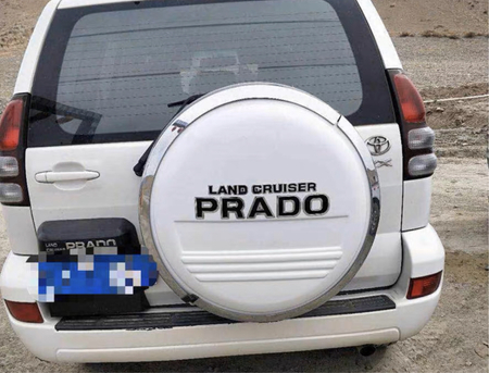 Крышка от запасного колеса Toyota Prado