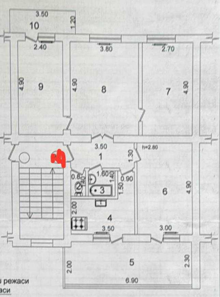 V1912  Метро Мингурик Ор.р: рес Voha Brasserie 4в3/2/4 95м2 без ремонт