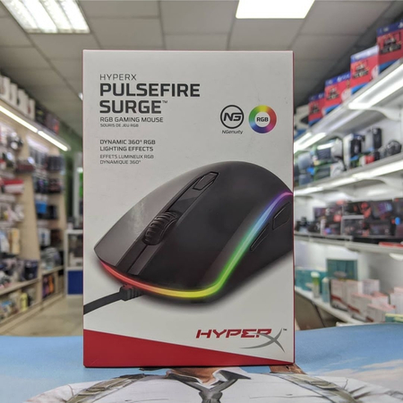 СКИДКА! Hyperx Pulsefire Surge RGB/PIXART 3389,DPI 16K  мышка/мышь