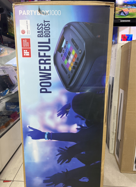 JBL PartyBox 1000.  Yengi upakovka bor