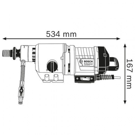 Дрель алмазного сверления BOSCH GDB 350 WE Professional