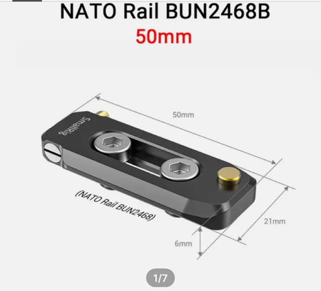 Ручка для клетки smallrig и крепление nato rail