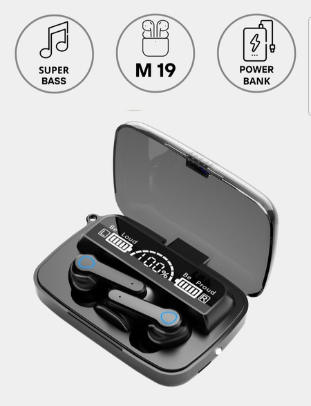 Беспроводные наушники М, с Power Blbank 2000mA/ч