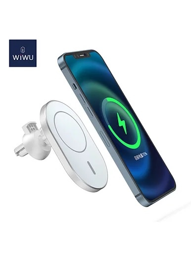 Автомобилный даржатель для телефона с беспроводной зарядкой Magsafe