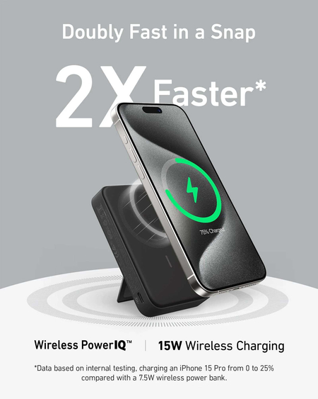 Внешний аккумулятор Anker MagGo (10K) Power Bank Apple 15 Pro Max