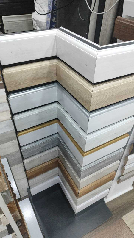 Plintus  MDF  Laminat  Plastik  Alyumin  PVH  PVC  Polyuretan