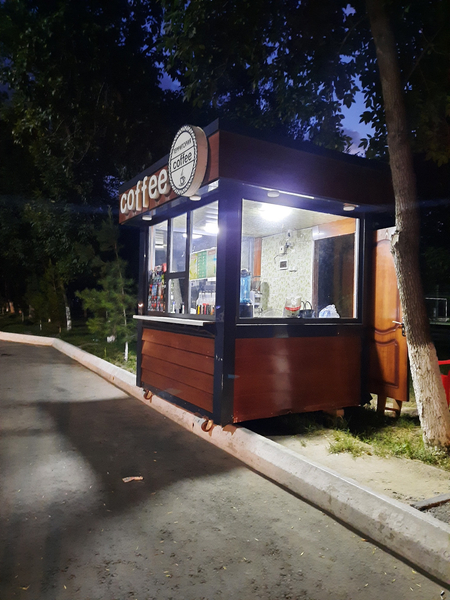 Coffee budka sotilada