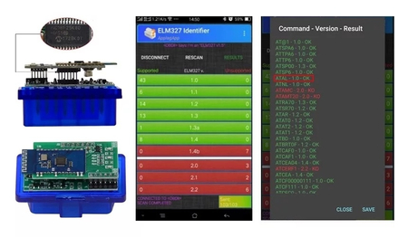 OBD2 ELM 327 V1.5 с двумя платами