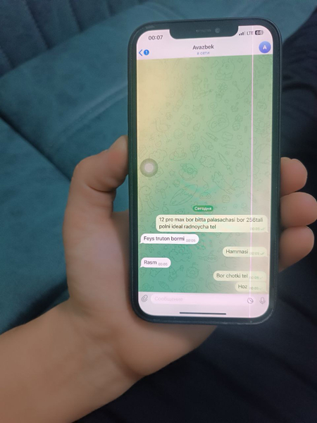 Iphone 12 pro max 256 tali naqt yoki abmenga