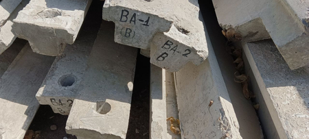 Beton ustular 6 metrlik kata binolar uchun