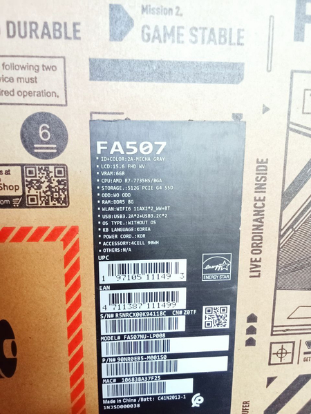 Ноутбук Asus a15