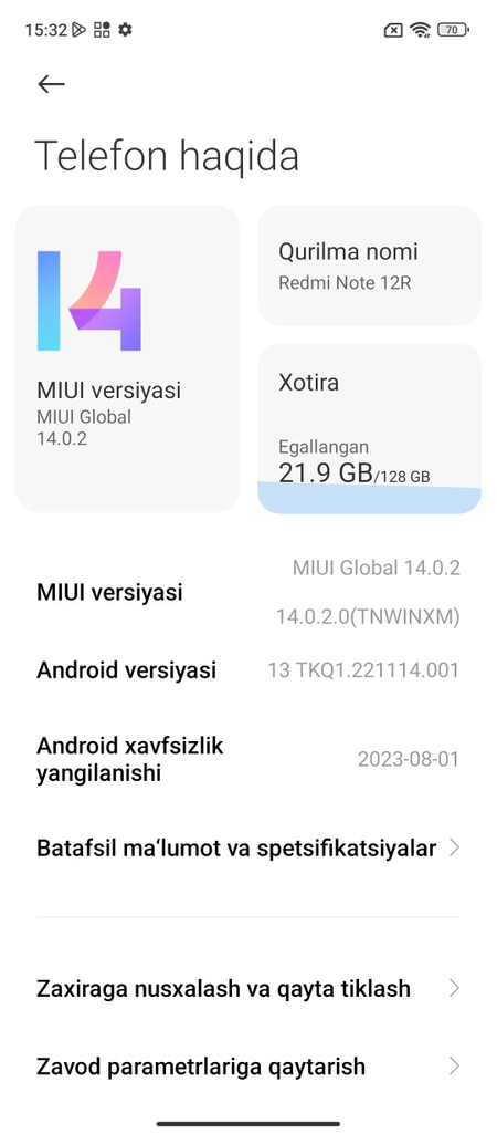 Redmi note 12 R 5G qoʻllab quvvatlaydi Kelishamiz srochna ‼️