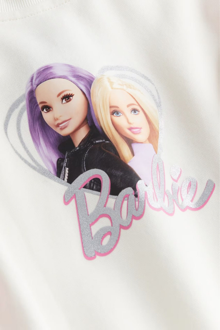 Утепленный худи с пайетками на замке Barbie H&M Англия на девочку 3-4г