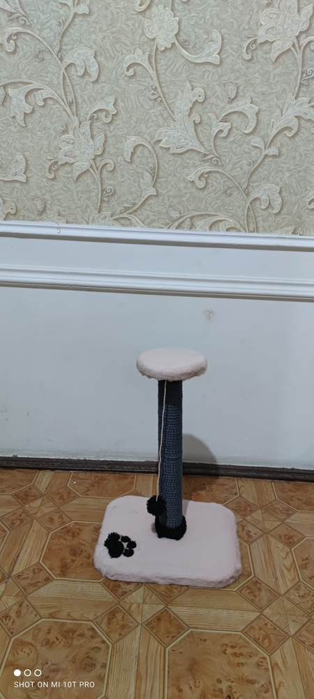 Нежный розовый Когтеточка для кошек. С лежанкой. Новая в упаковке