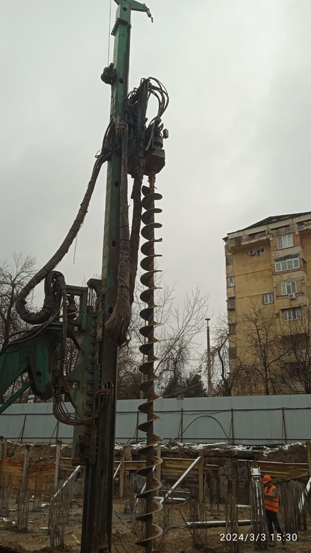 бурение скважин для свай, армирование свай