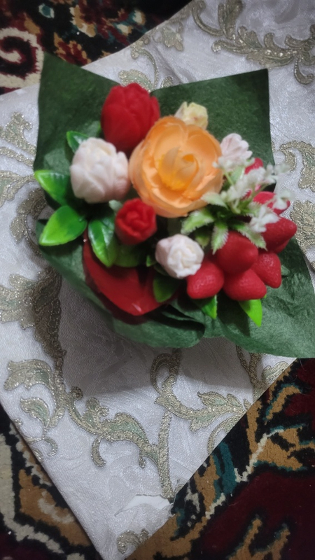 8mart uchun sovunli gullar