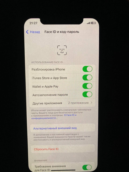 iphone X  xotira 64