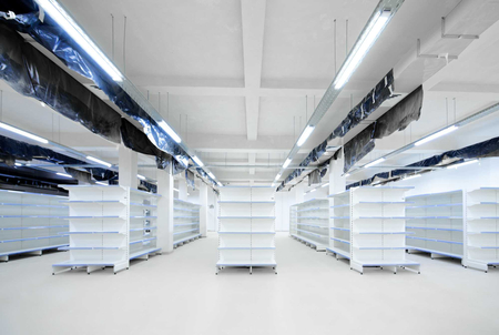 Продается оборудование для магазина, металлические стеллажи полки