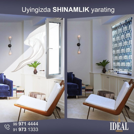 Жалюзи Jalyuzi IDEAL BLINDS tezkor