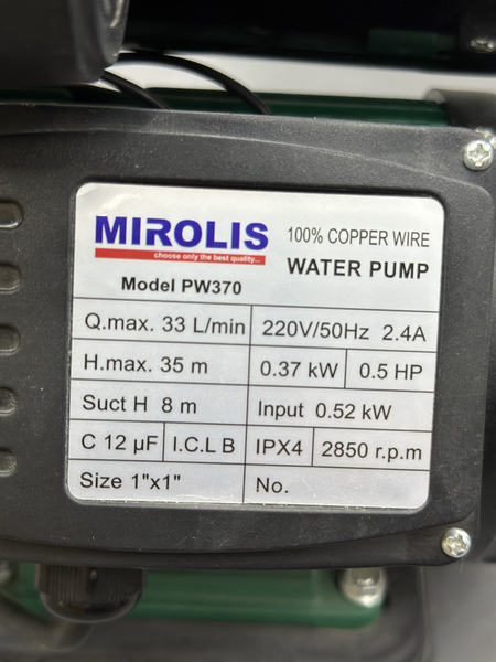 Suv Nasosi Mirolis  PW 370