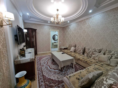 2 ком на Юнусабаде в НОВОСТРОЙКЕ с ремонтом и мебелью 75 кв.м (158676)