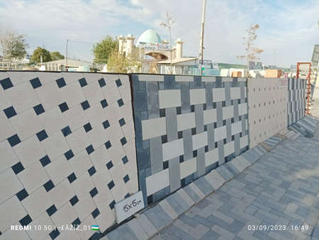 Burchatka kafel beton stayashka ishlari