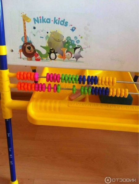 Доска магнитная двухсторонняя. Мольберт Российский NIKA kids